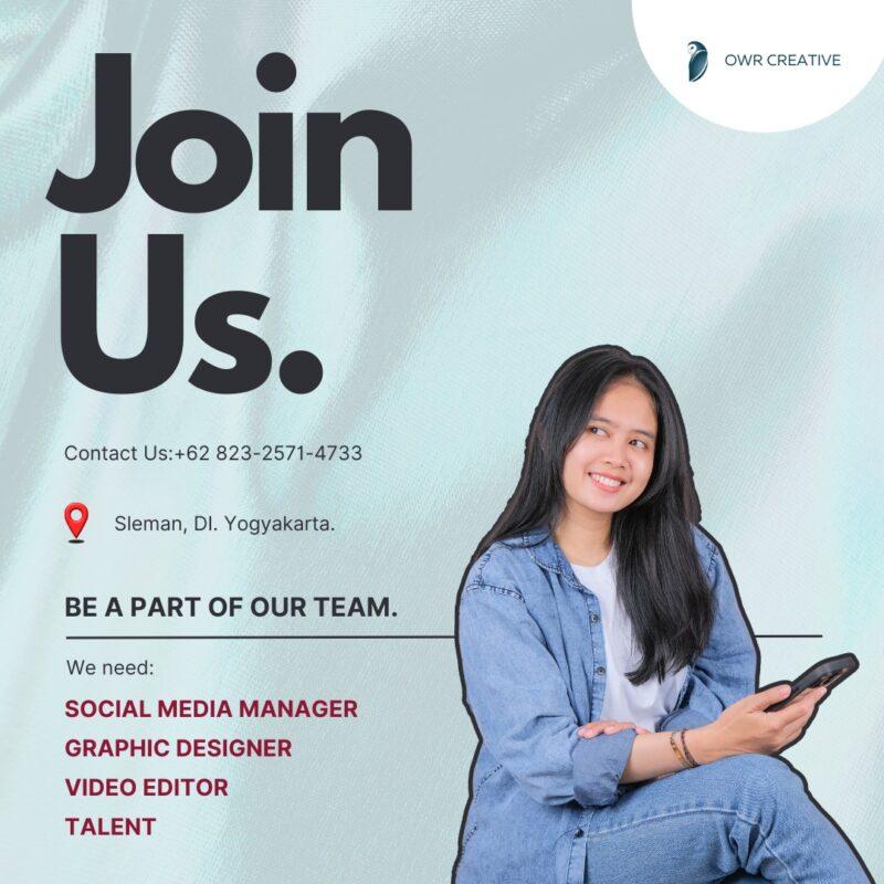 Lowongan Kerja Graphic Designer - Video Editor - Social Media Manager - Talent di Owr Story ...