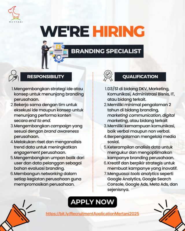 Lowongan Kerja Branding Specialist di PT. Merapi Tani Instrumen ...