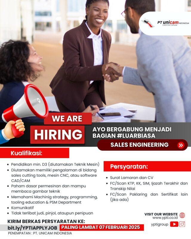 Lowongan Kerja Sales Engineering - Marketing Engineering di PT. Yogya Presisi Tekhnikatama ...