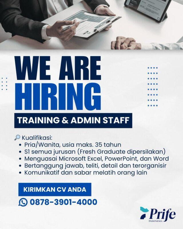 Lowongan Kerja Training & Admin Staff - ⁠Social Media Specialist di Prife Indonesia - LokerJogja.ID