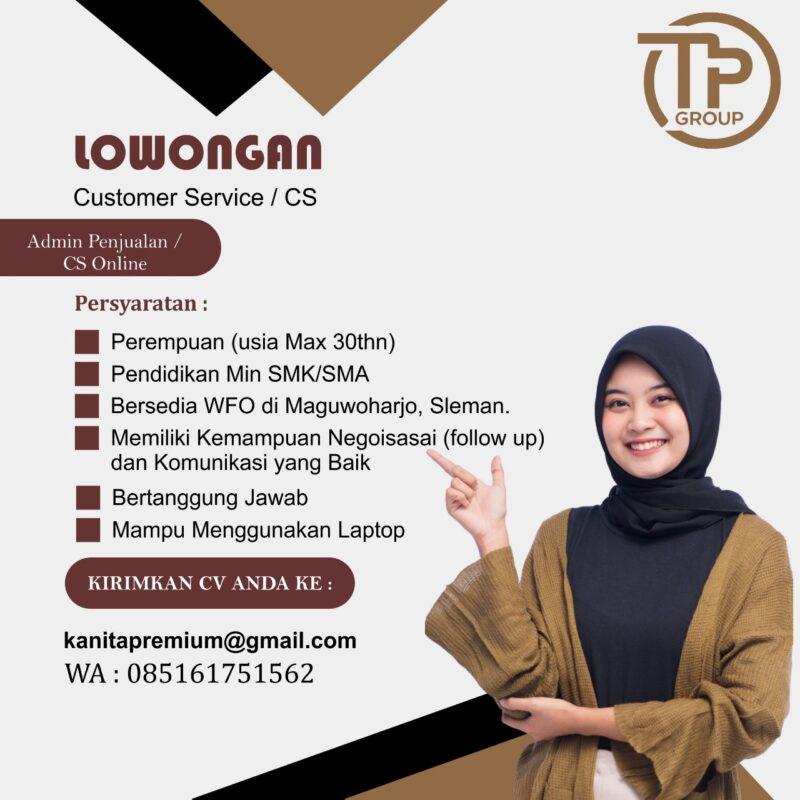Lowongan Kerja Customer Service / CS di TP Group - LokerJogja.ID