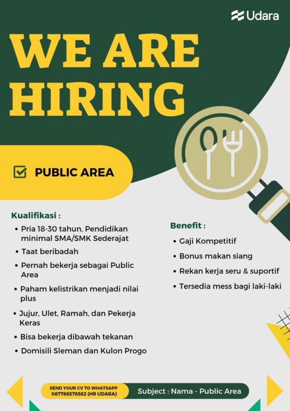 Lowongan Kerja Crew Kitchen - Public Area - Cashier - Server ...