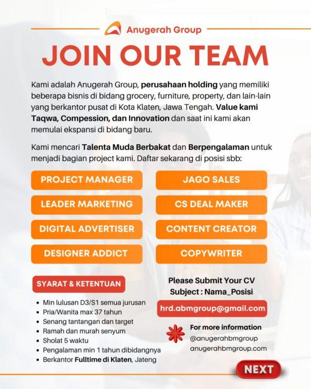 Lowongan Kerja Project Manager - Leader Marketing - Digital Advertiser - Designer Addict - Jago ...