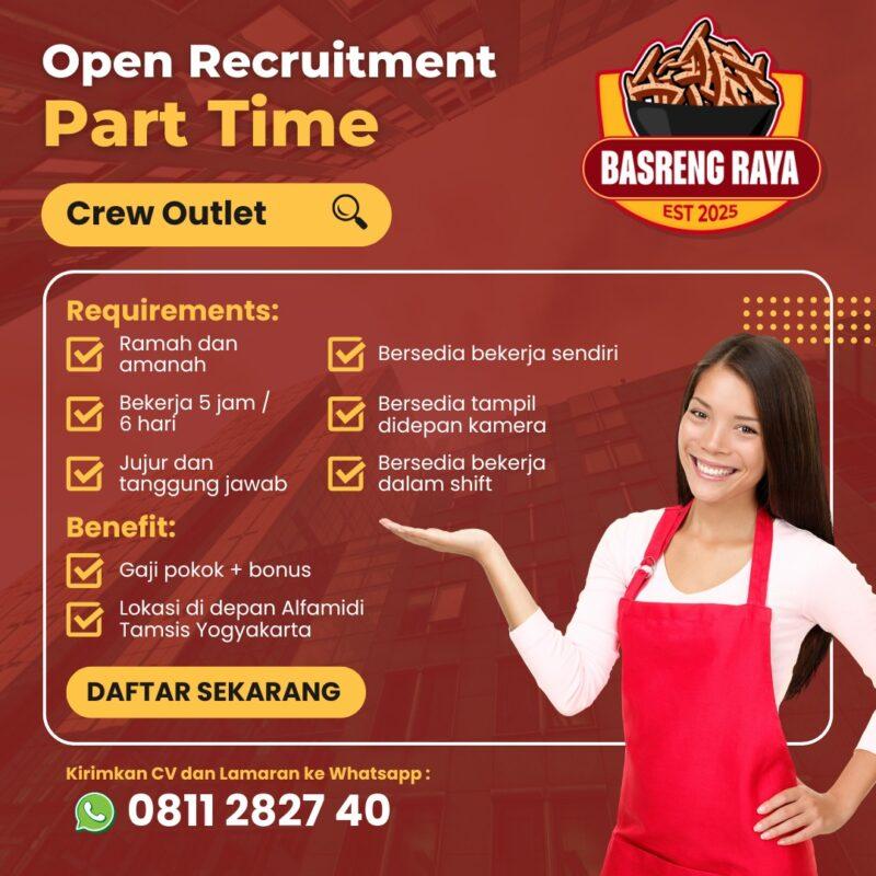 Lowongan Kerja Outlet Crew di Basreng Raya - LokerJogja.ID