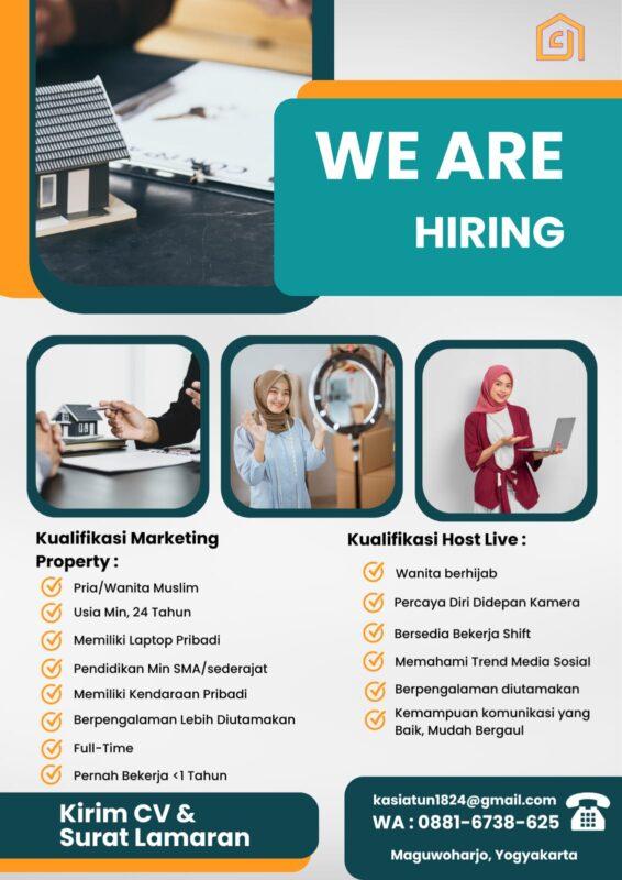 Lowongan Kerja Marketing Properti - Host Live Streaming di Kahf Damai ...