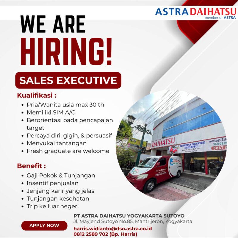 Lowongan Kerja Sales Executive di PT. Astra Internasional Tbk. Daihatsu - LokerJogja.ID