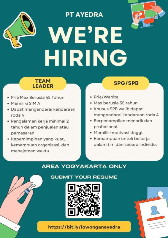 Lowongan Kerja Team Leader - SPG/SPB di PT. Ayedra Visicita Integra ...