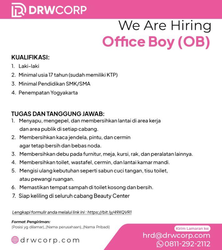 Lowongan Kerja Office Boy - Penjaga Kost di PT. DRW Corpora Indonesia ...