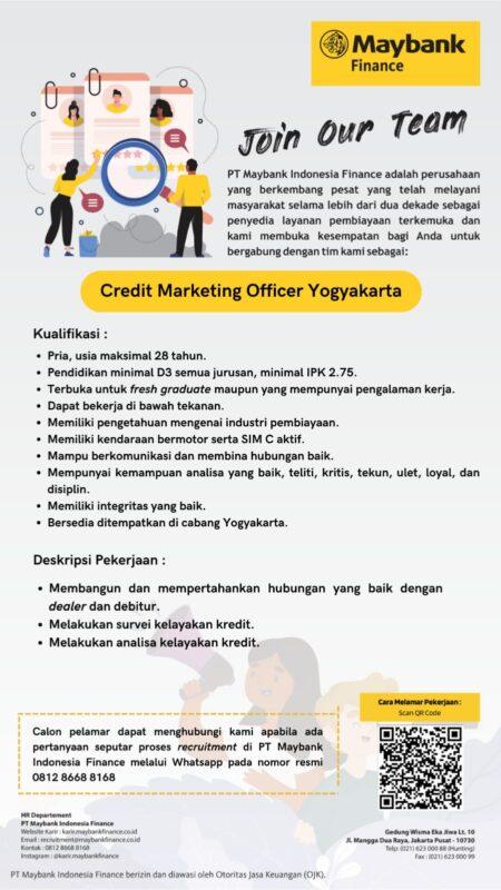 Lowongan Kerja Credit Marketing Officer di PT. Maybank Indonesia ...