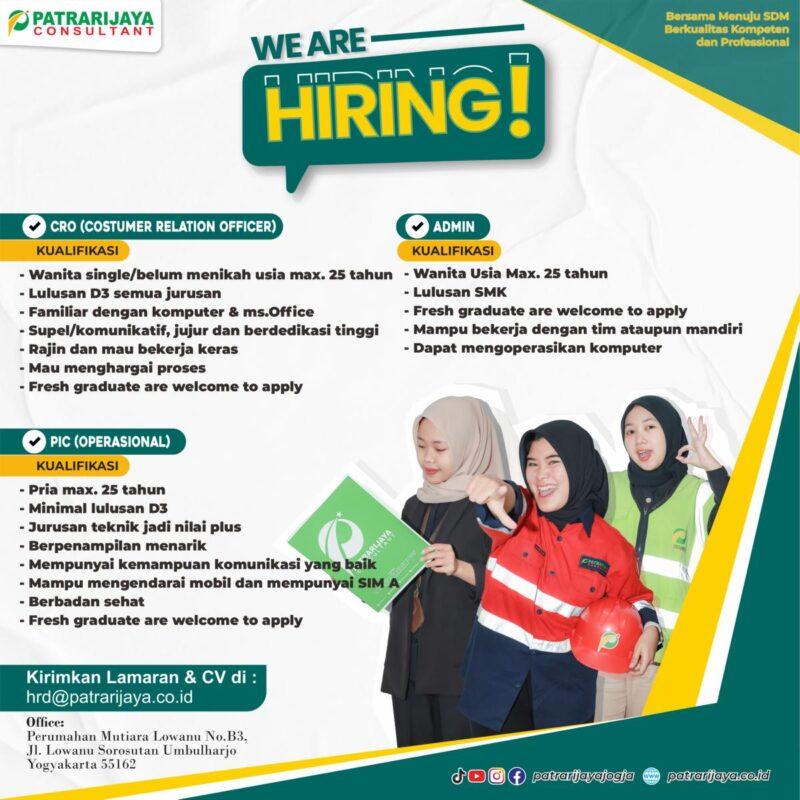 Lowongan Kerja Costumer Relation Officer CRO - Operasional PIC - Admin ...