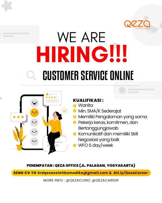 Lowongan Kerja Customer Service Online di PT. Qeza Estetika Medika ...