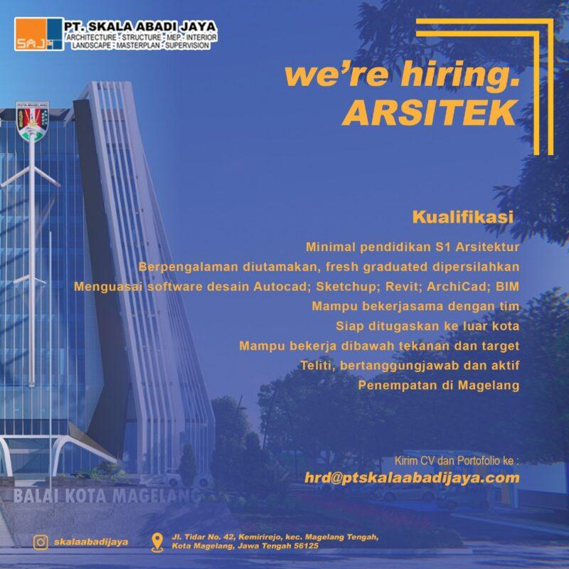 Lowongan Kerja Arsitek di PT. Skala Abadi Jaya - LokerJogja.ID