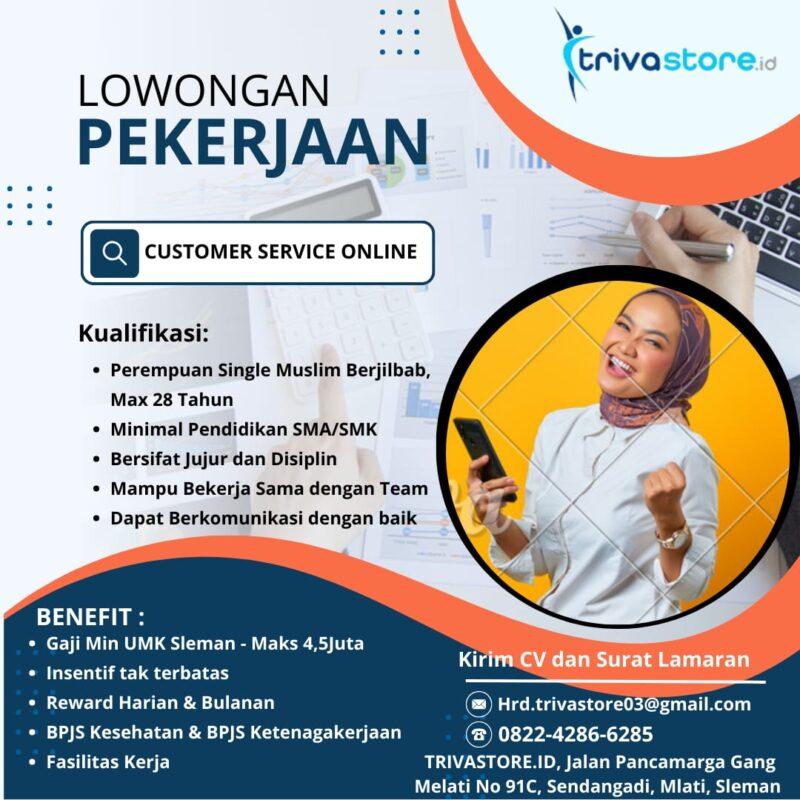 Lowongan Kerja Customer Service Online di Trivastore - LokerJogja.ID