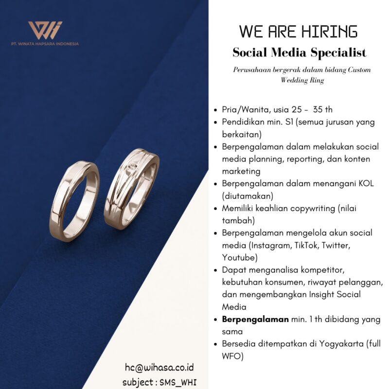 Lowongan Kerja Sosmed Specialist di Winata Jewelry - LokerJogja.ID