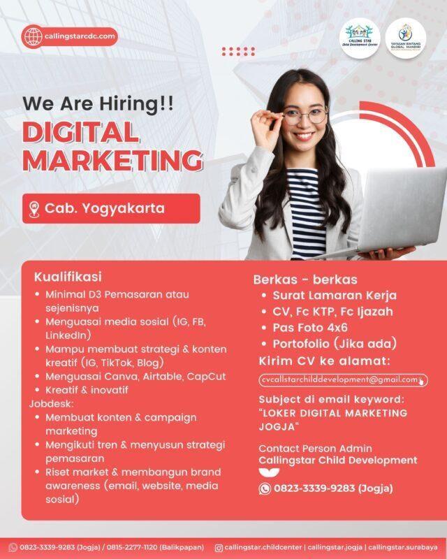 Lowongan Kerja Digital Marketing di Calling Star Child Development ...
