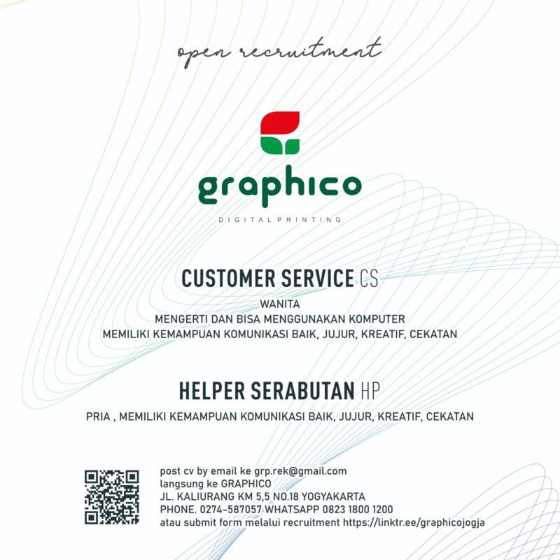 Lowongan Kerja Customer Service - Helper Serabutan di Graphico Digital Printing - LokerJogja.ID
