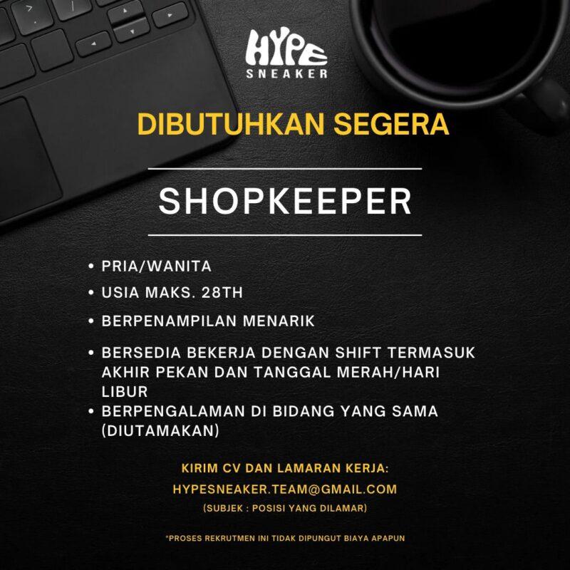 Lowongan Kerja Shopkeeper di Hypelux By Hypesneaker - LokerJogja.ID