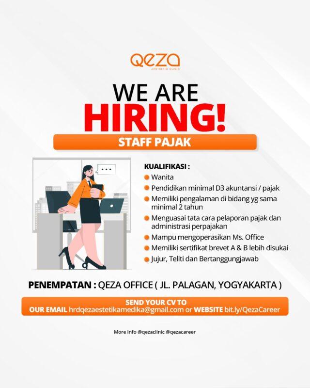 Lowongan Kerja Staff Pajak di PT. Qeza Estetika Medika (Qeza Aesthetic ...