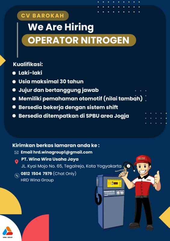 Lowongan Kerja Operator Nitrogen - Security - Operator SPBU di CV ...