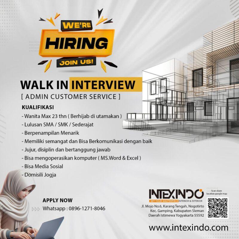Lowongan Kerja Admin Customer Service di Intexindo - LokerJogja.ID