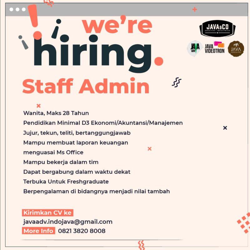 Lowongan Kerja Admin di Java & Co - LokerJogja.ID