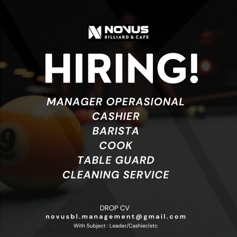 Lowongan Kerja Manager Operasional - Cashier - Baritsa - Cook - Table ...