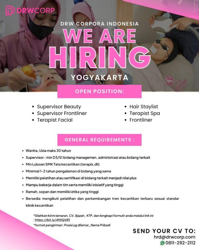 Lowongan Kerja Nakes Clinic Gejayan - ⁠Non Nakes Clinic Gejayan - ⁠RND Designer - ⁠Terapis ...