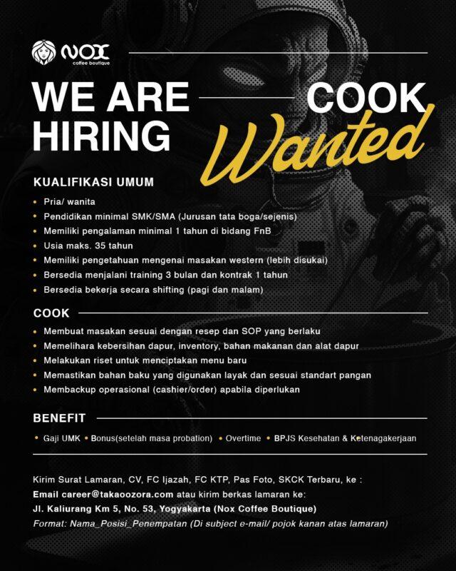 Lowongan Kerja Cook di PT. Kreasi Kuliner Kondang - LokerJogja.ID