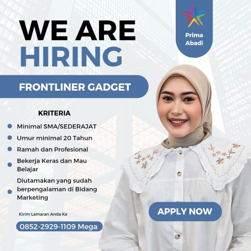 Lowongan Kerja Frontliner Gadget di PT. Prima Abadi Bersahabat ...