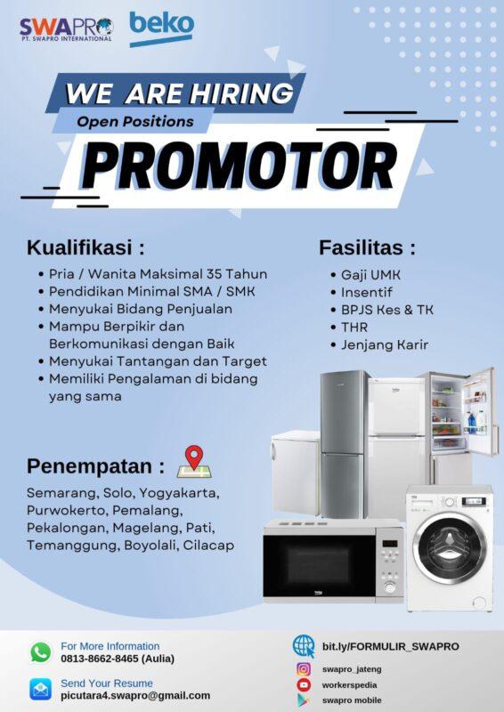 Lowongan Kerja Promotor di PT. Swapro International - LokerJogja.ID