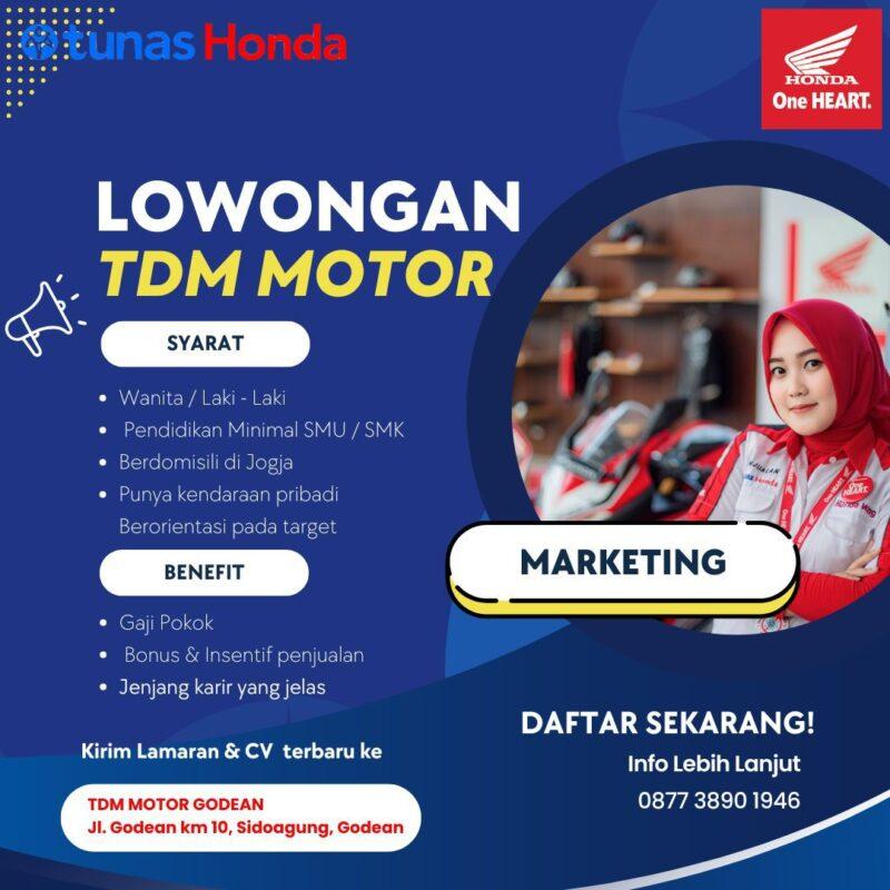 Lowongan Kerja Marketing - Kepala Outlet di PT. Tunas Dwipa Matra (Gen ...