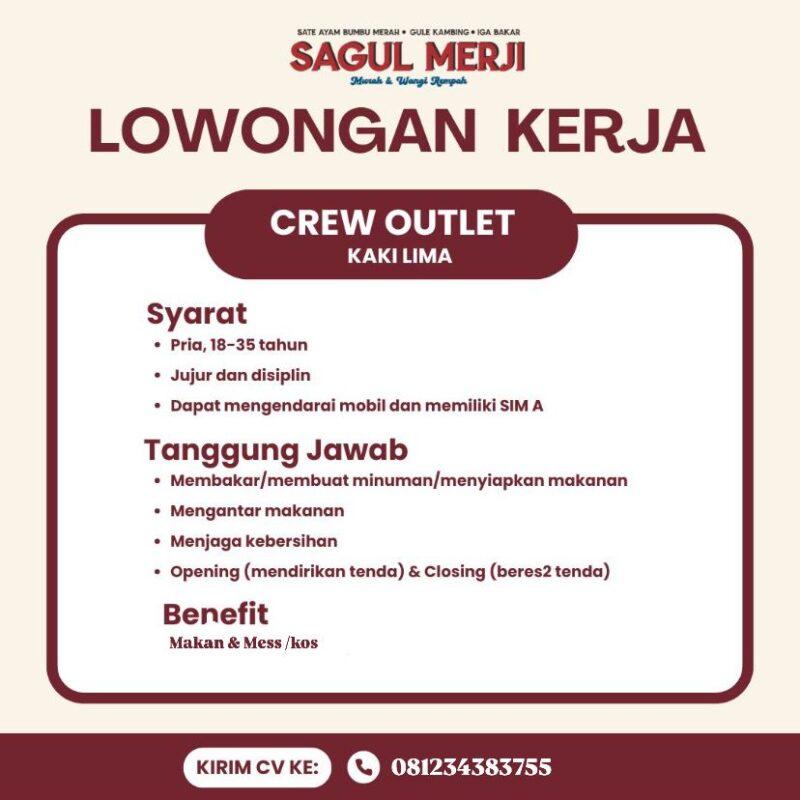 Lowongan Kerja Crew Outlet di Sagul Merji - LokerJogja.ID