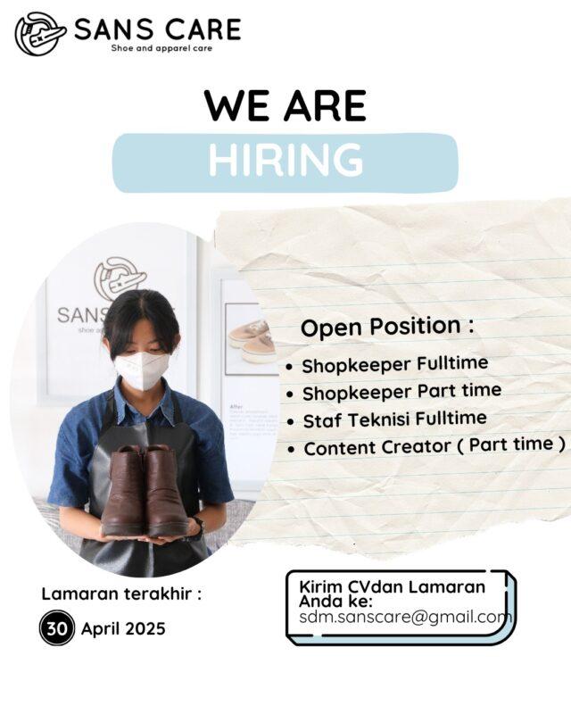 Lowongan Kerja Shopkeeper Full Time - Shopkeeper Part Time - Staff ...