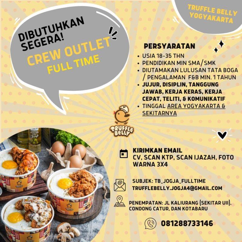 Lowongan Kerja Crew Outlet Full/Part Time di Truffle Belly Jogja ...