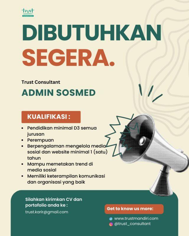 Lowongan Kerja Social Media Officer di Trust Consultant - LokerJogja.ID