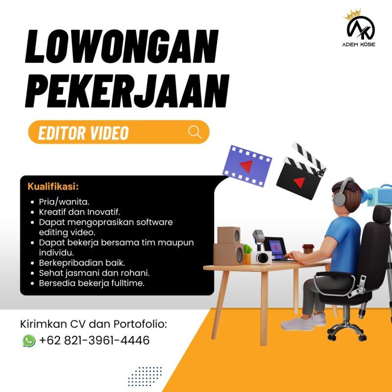 Lowongan Kerja Editor Video di Adem Kose Aesthetic Clinic - LokerJogja.ID