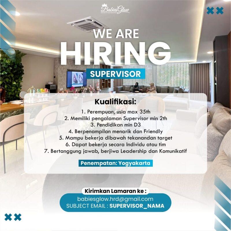 Lowongan Kerja Supervisor di Babies Glow - LokerJogja.ID