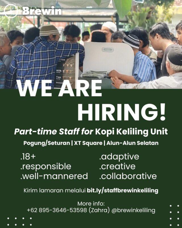 Lowongan Kerja Part Time Staff for Kopi Keliling Unit di Brewin Coffee ...