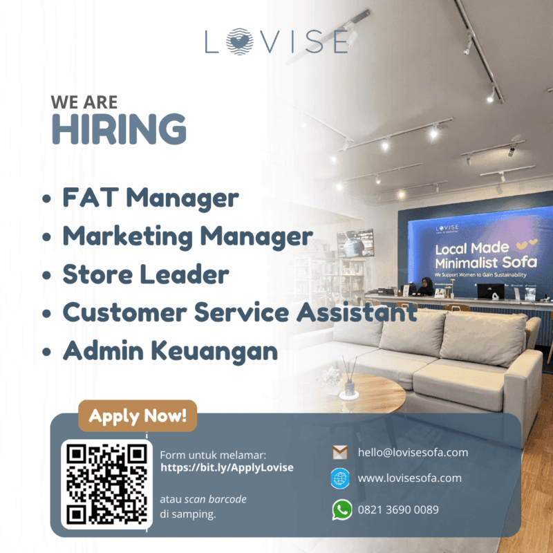 Lowongan Kerja FAT Manager - Marketing Manager - Store Leader - Customer Service Assistant ...