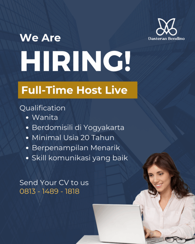 Lowongan Kerja Full Time Host Live di Dasteran Bendino - LokerJogja.ID
