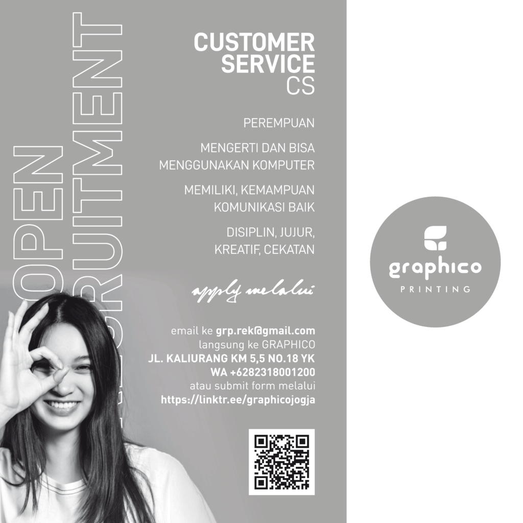 Lowongan Kerja Customer Service di Graphico Digital Printing - LokerJogja.ID