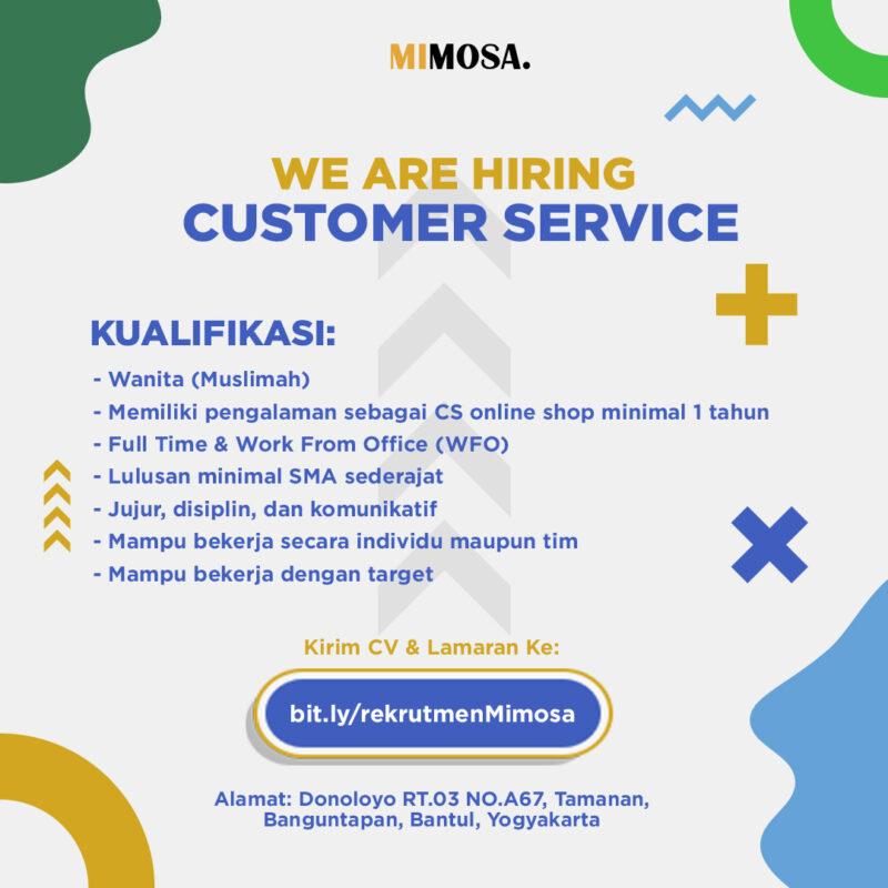 Lowongan Kerja Customer Service di PT. Mimosa Tarte Indonesia ...