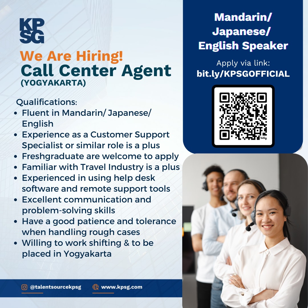 Lowongan Kerja Call Center Agent di PT. Karya Putra Surya Gemilang ...