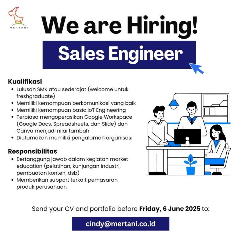 Lowongan Kerja Sales Engineer di PT. Merapi Tani Instrumen - LokerJogja.ID