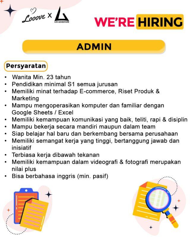 Lowongan Kerja Admin di PT. Nusa Inovasi Indonesia - LokerJogja.ID