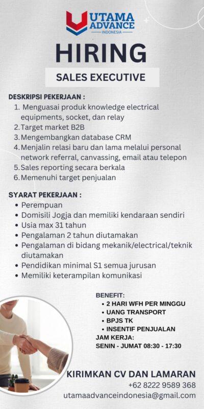 Lowongan Kerja Sales Executive di PT. Utama Advance Indonesia ...