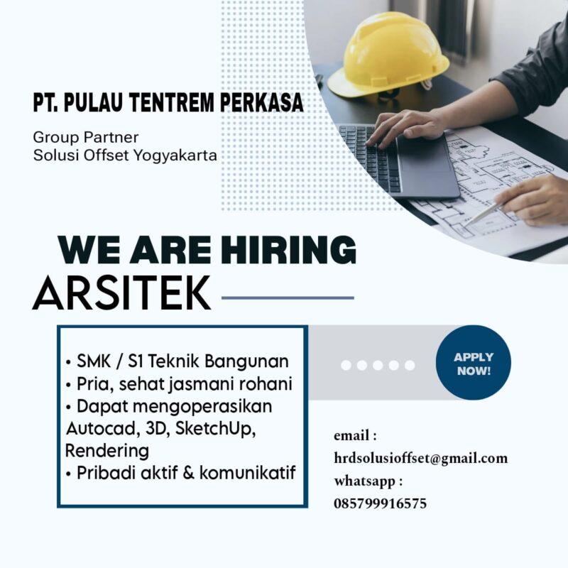 Lowongan Kerja Arsitek di Pulau Tentrem Perkasa (Group Partner Solusi Offset) - LokerJogja.ID