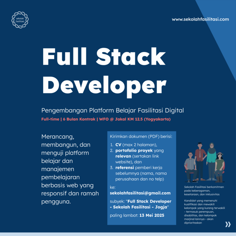 Lowongan Kerja Full Stack Developer di Sekolah Fasilitasi - LokerJogja.ID