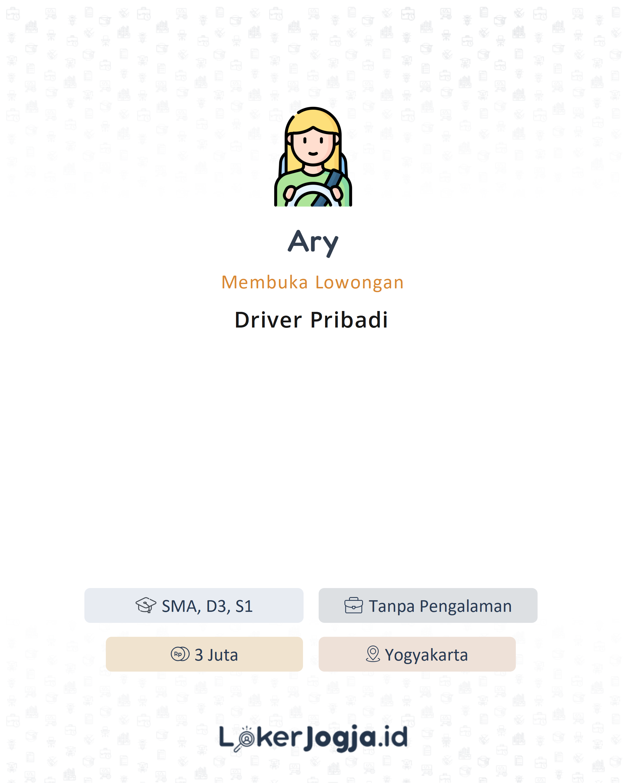 Lowongan Kerja Driver Pribadi di Ary - LokerJogja.ID