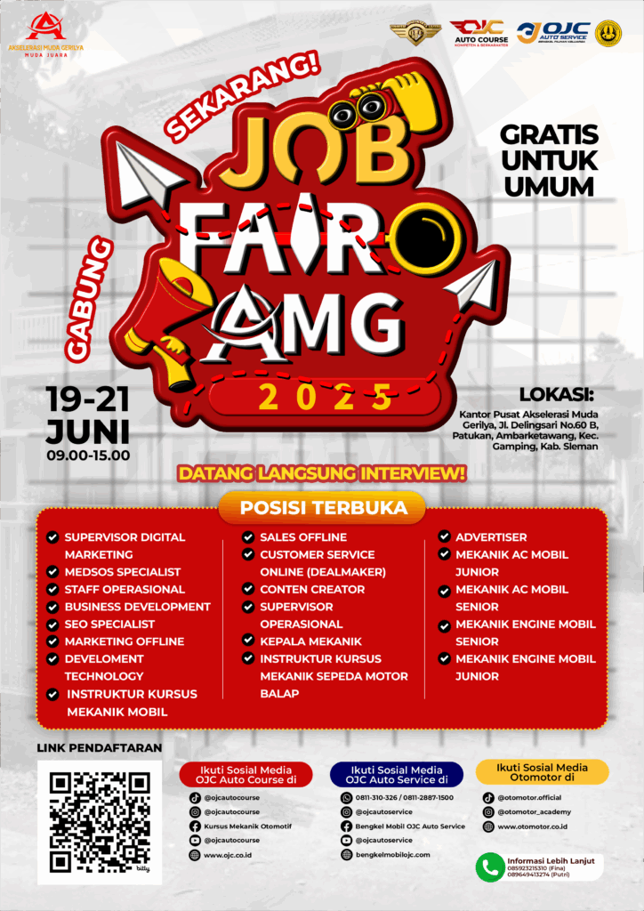 Lowongan Kerja Job Fair AMG 2025 di AMG (Otomotif Jogjakarta Centre ...